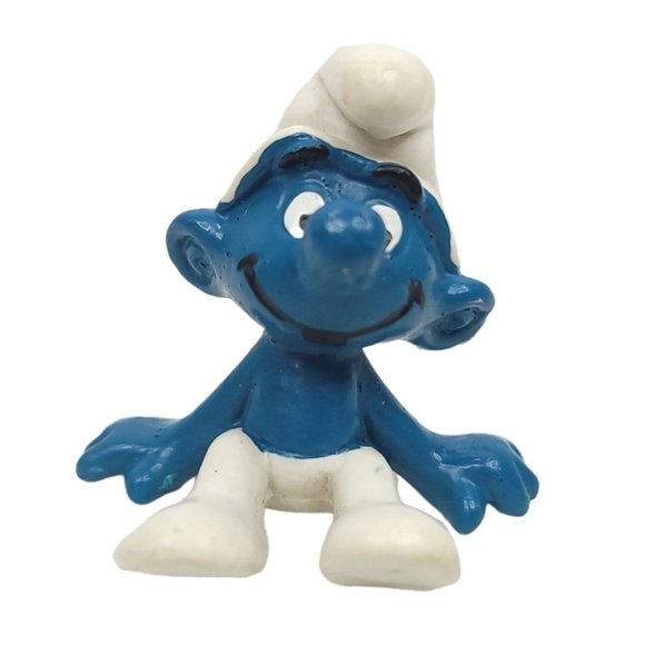 Peyo Schleich | Toys | Vintage 979 Peyo Schleich Sitting Smurf Figure ...